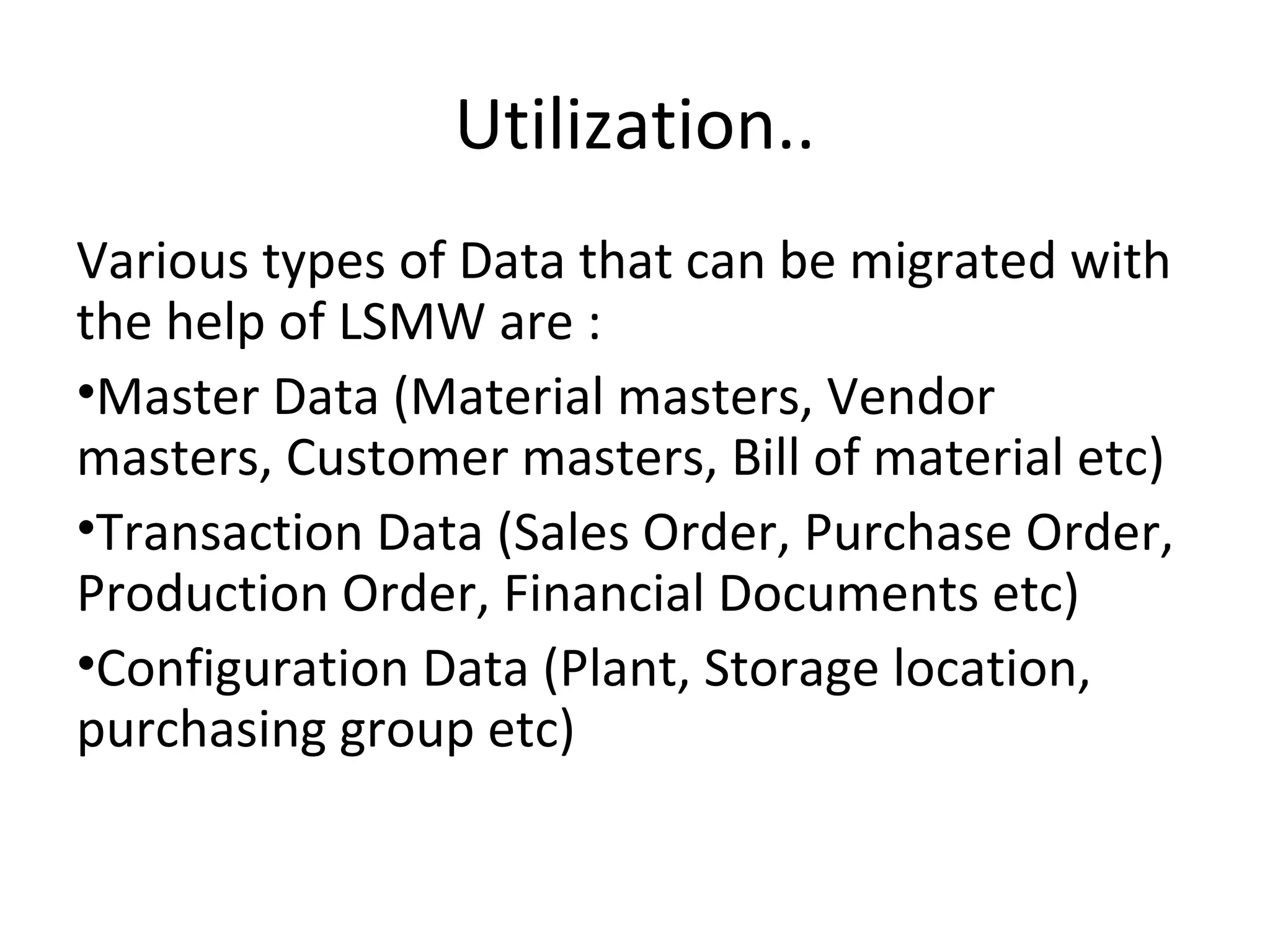 SAP Data Migration With LSMW - Introduction and Key Concepts | PPS