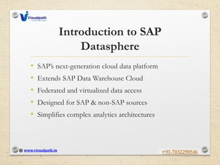 SAP Datasphere Training Course - SAP Datasphere Training In Pune.pptx