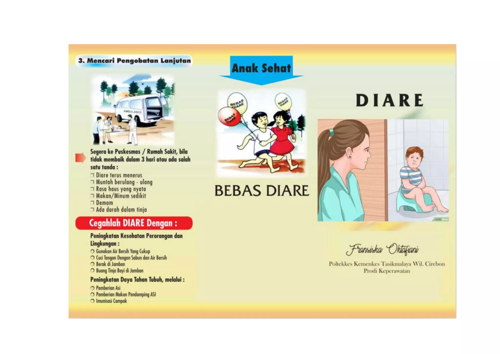 Satuan acara penyuluhan dan leaflet diare pada anak | DOCX