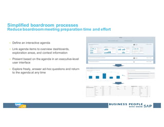 Revolutionizing Executive Insight - The SAP Digital Boardroom | PPT