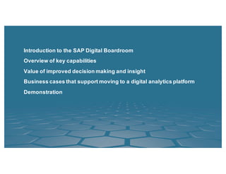 Revolutionizing Executive Insight - The SAP Digital Boardroom | PPT