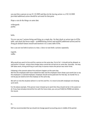 Sap discussion | DOC