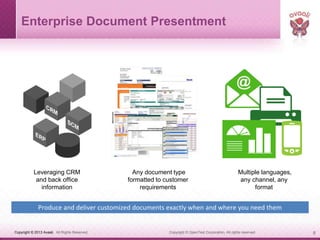 Avaali Solutions - Sap document presentment by open text | PPTX