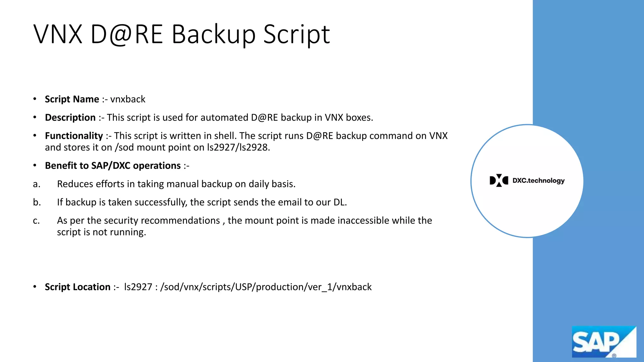 Sap Dxc Scriptautomationpresentation Ppt
