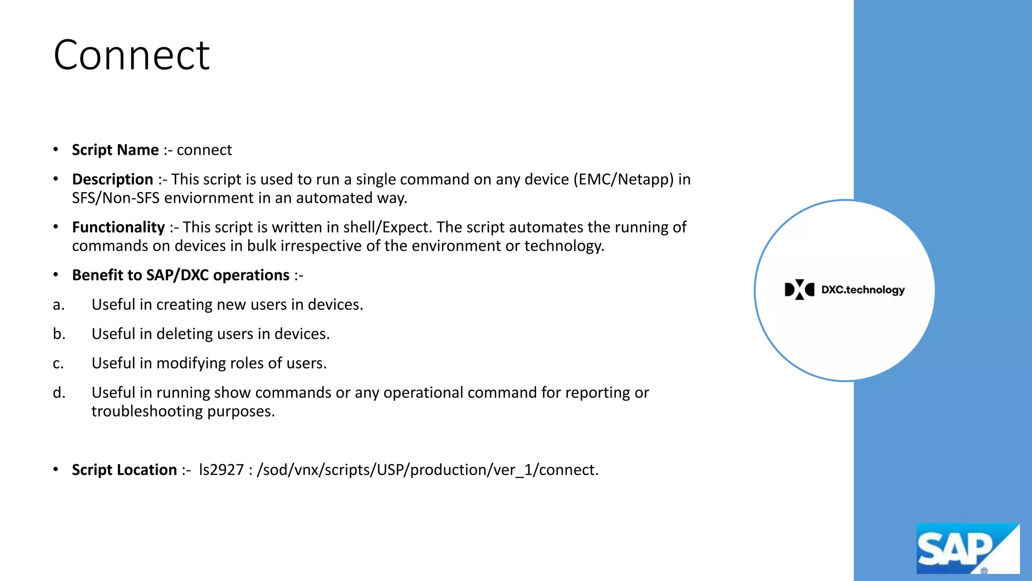Sap Dxc Scriptautomationpresentation Ppt