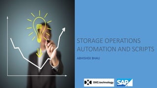 Sap dxc script_automation_presentation | PPT