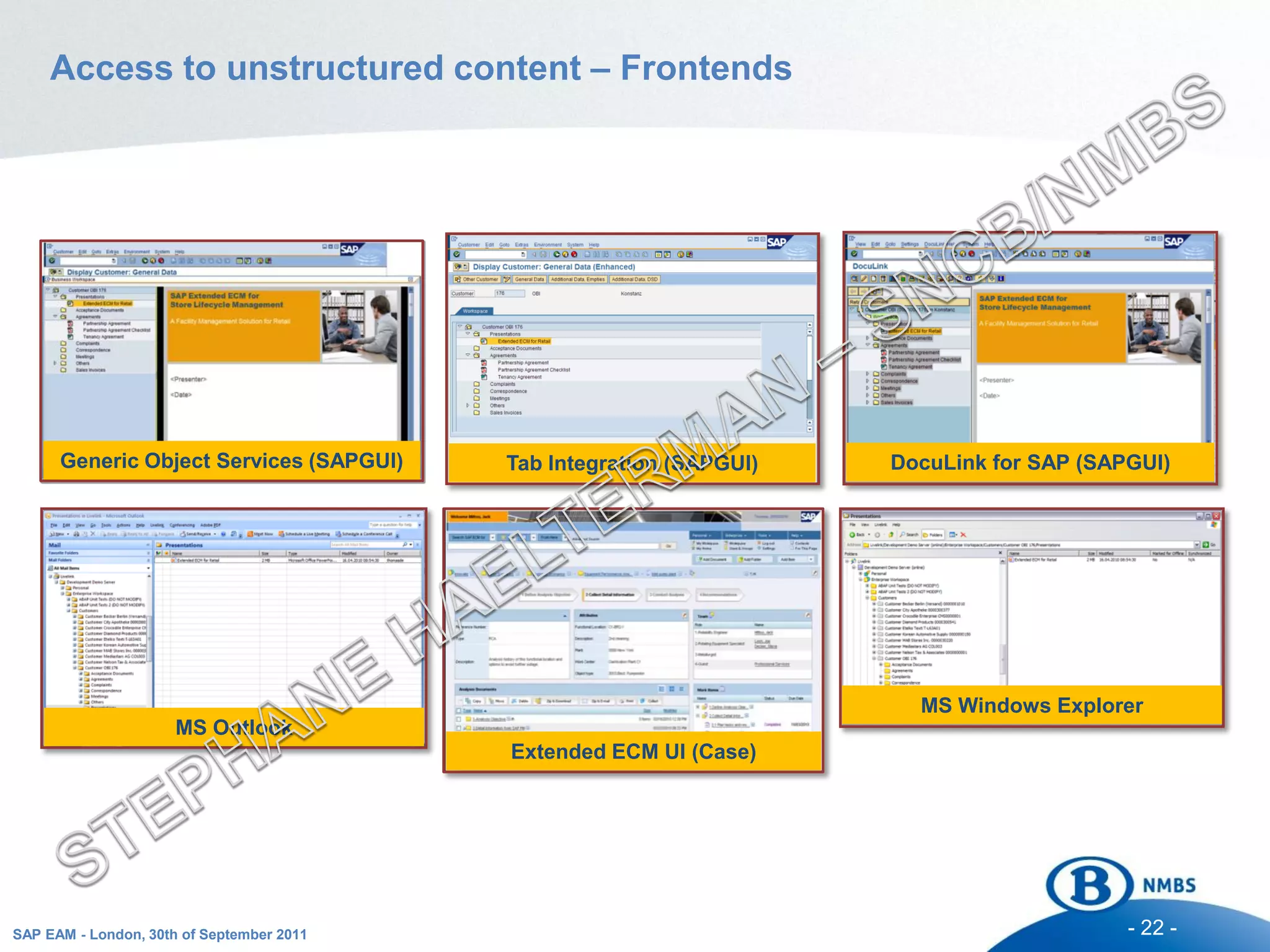 Integrating Enterprise Content Management Solutions with the SAP Ente…