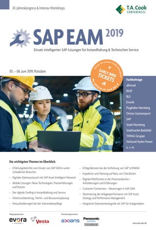 SAP EAM Kongress 2019 | PDF