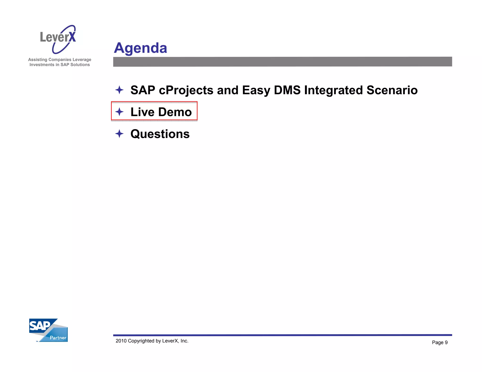 Integrating SAP EasyDMS With cProjects | PPT