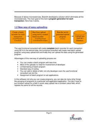 Sap Easy Upload | PDF