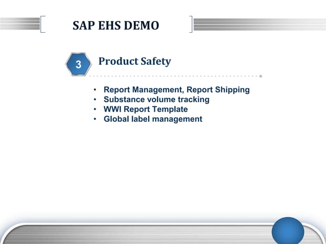 Sap Ehs Course Ppt Demo Sap Ehs Course Ppt D Ppt
