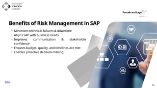 Effective Risk Management in SAP Projects | PPTX