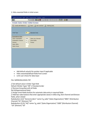 Sap enhanced functions | PDF