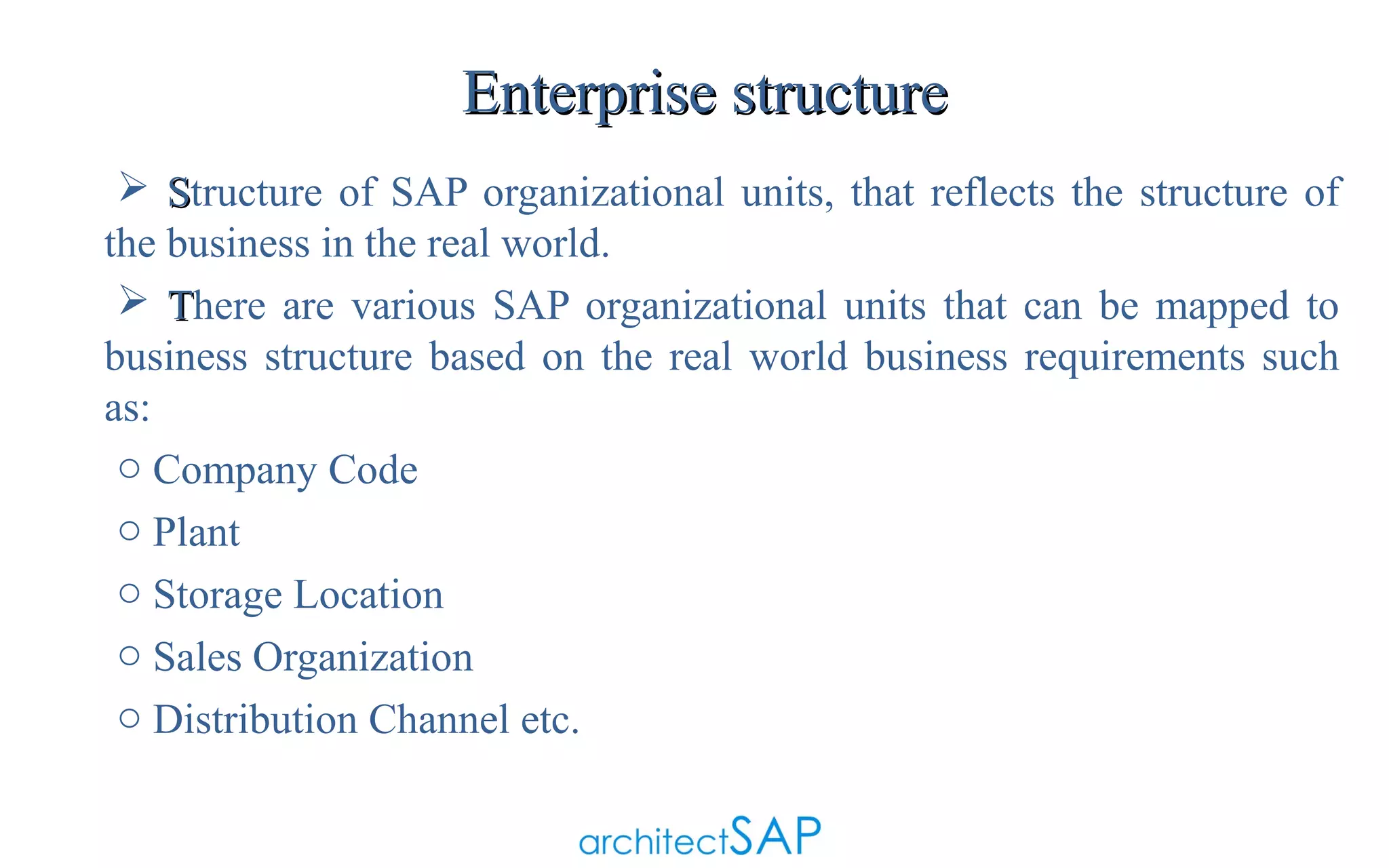 SAP Enterprise Structure-Reflect Your Business | PPT