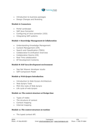 Sap ep online training | PDF | Web Development | Internet