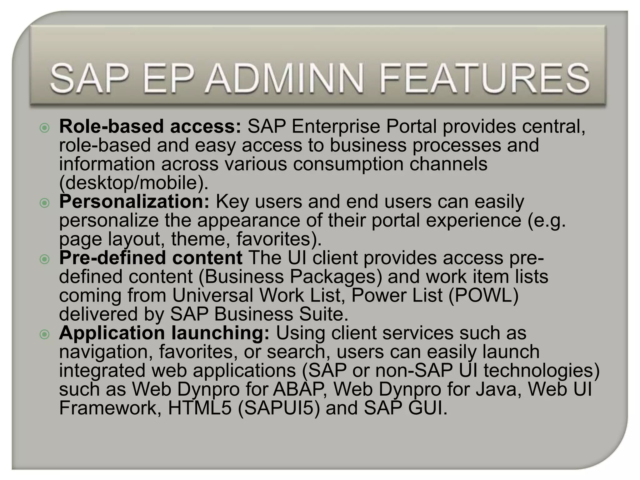 SAP EP certification online | PPT