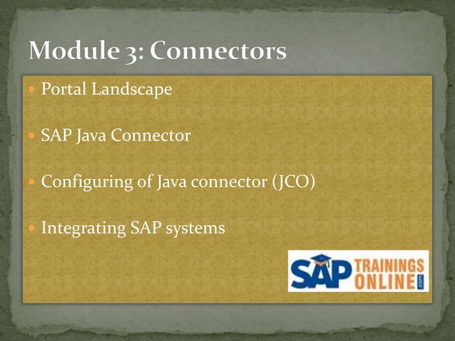 SAP EP JAVA WEBDYNPRO Training Course ,SAP Training Online | PPT
