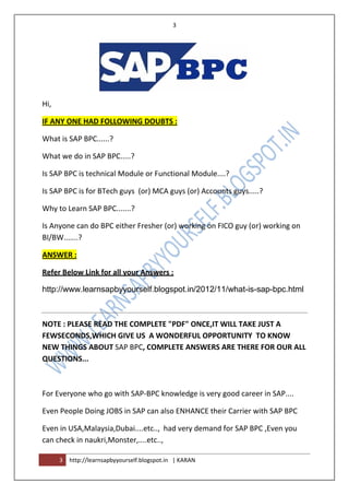 SAP EPM 10 Online Training | PDF