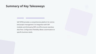 Comprehensive SAP EPPM Guide: Processes, Configuration & Integration | PPTX