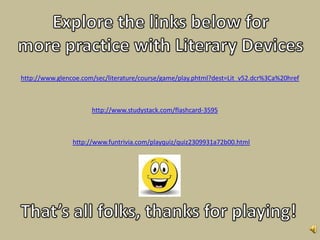 Literary Devices Slideshow | PPTX