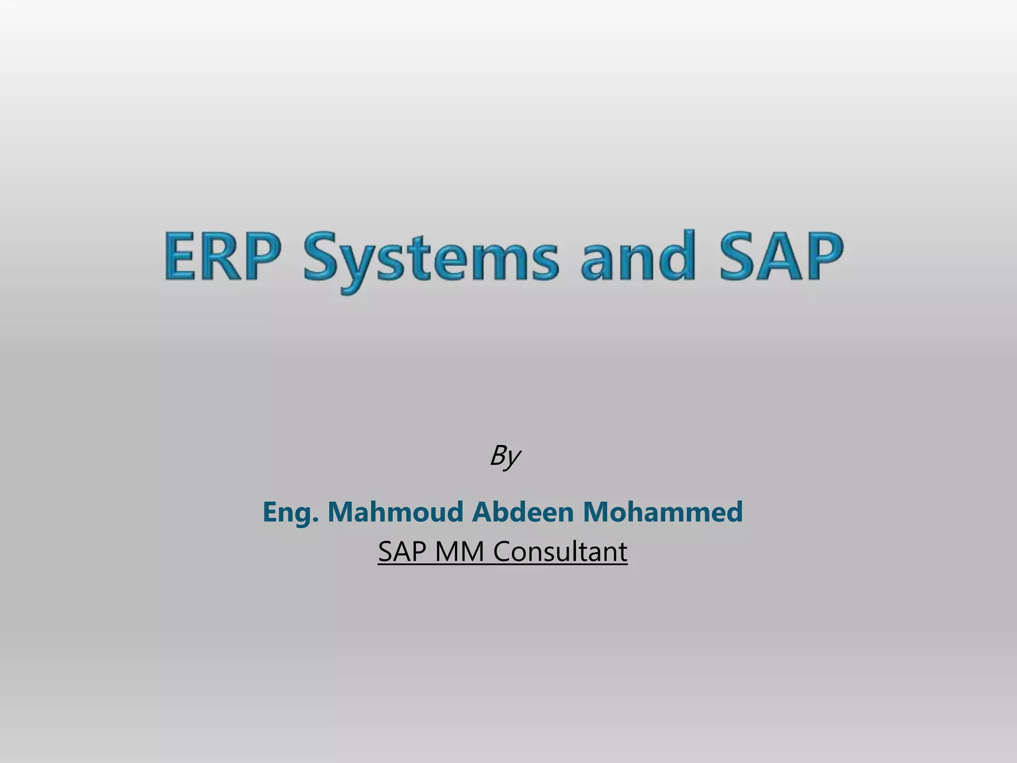 Sap Overview | PPTX | Computer Software and Applications | Computing