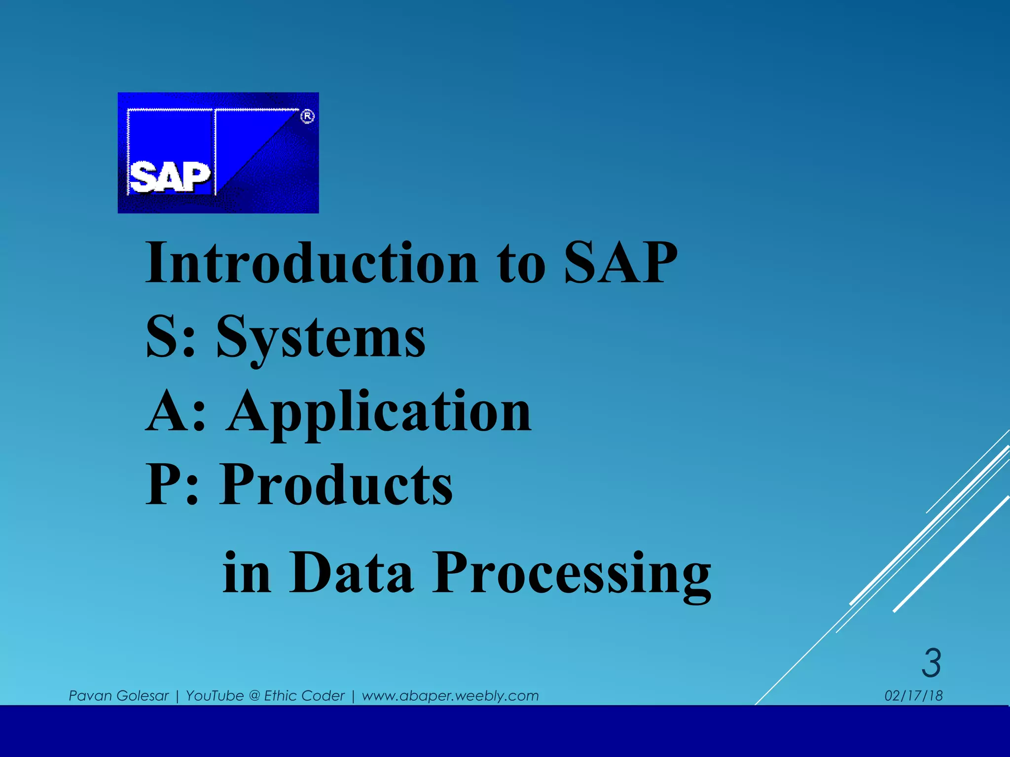What is Enterprise Resource Planning, SAP and SAP FIORI? | PPT