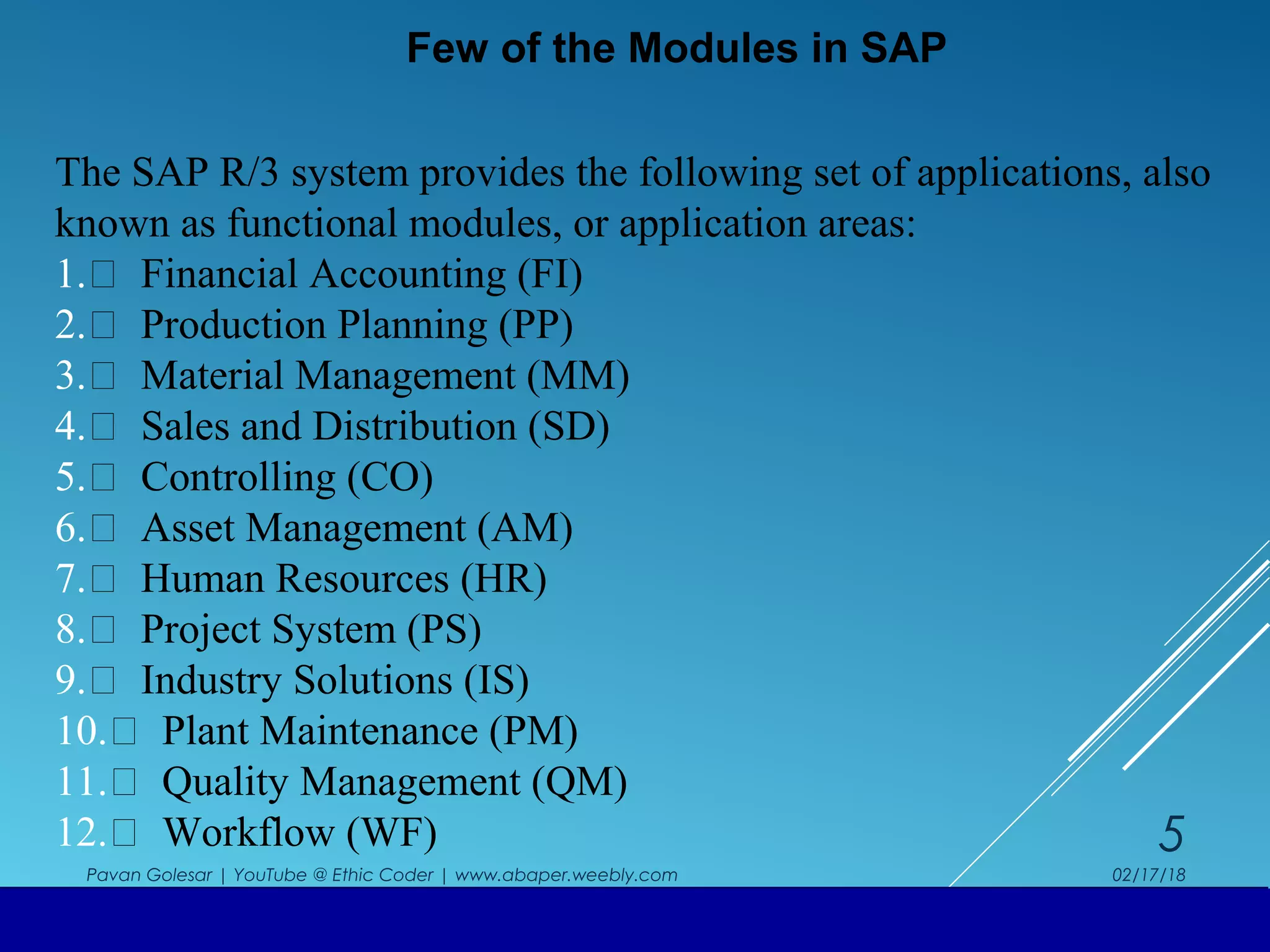 What is Enterprise Resource Planning, SAP and SAP FIORI? | PPT
