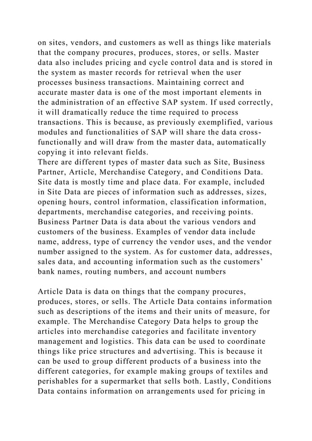 SAP ERP1. Describe the Production Planning and Execution process.docx