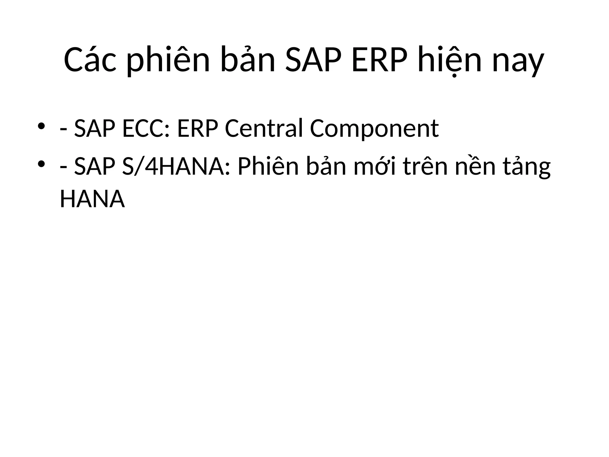 SAP ERP HANA 4 Introduction Presentation | PPT