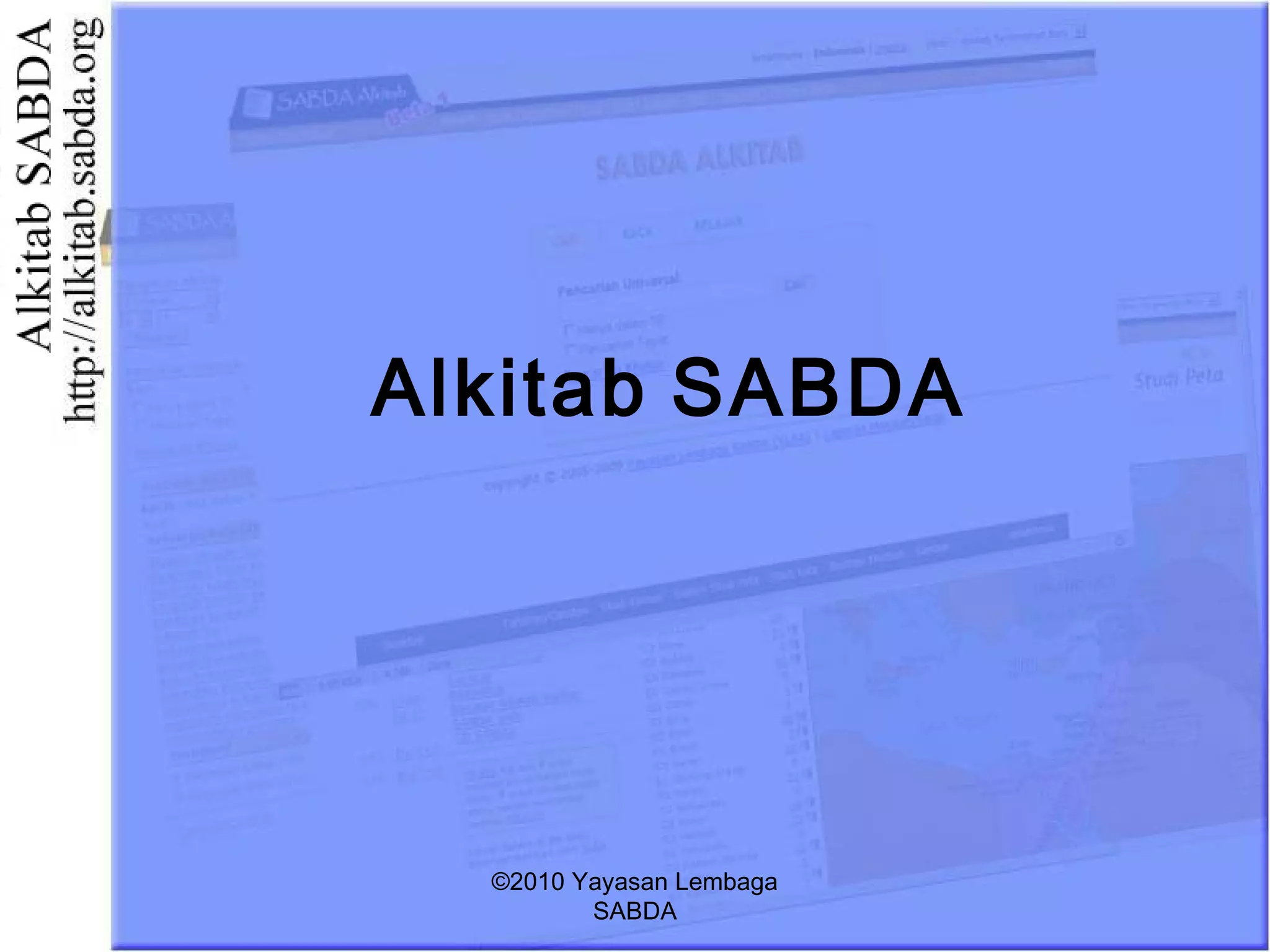 Alkitab SABDA | PPT