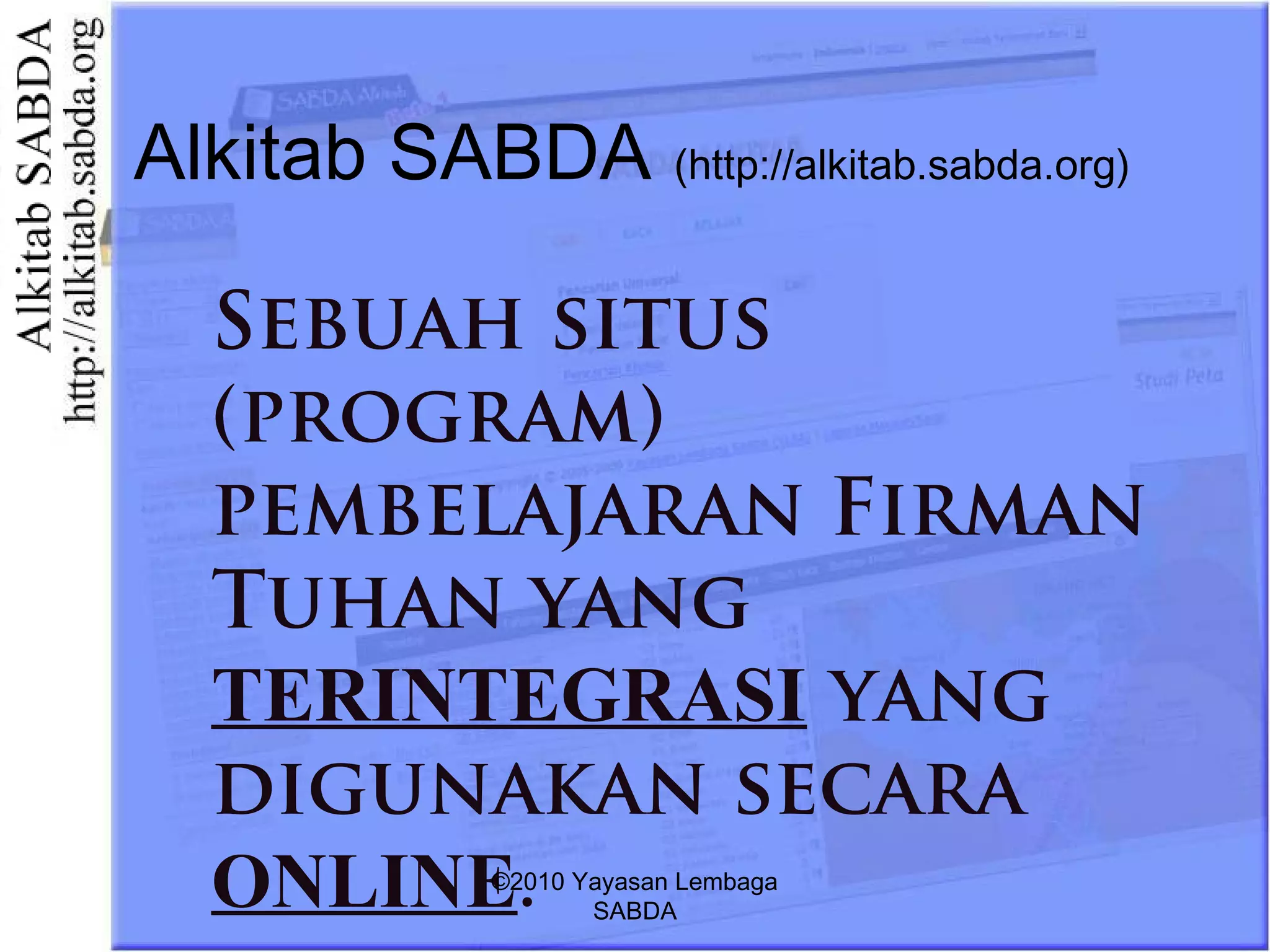 Alkitab SABDA | PPT