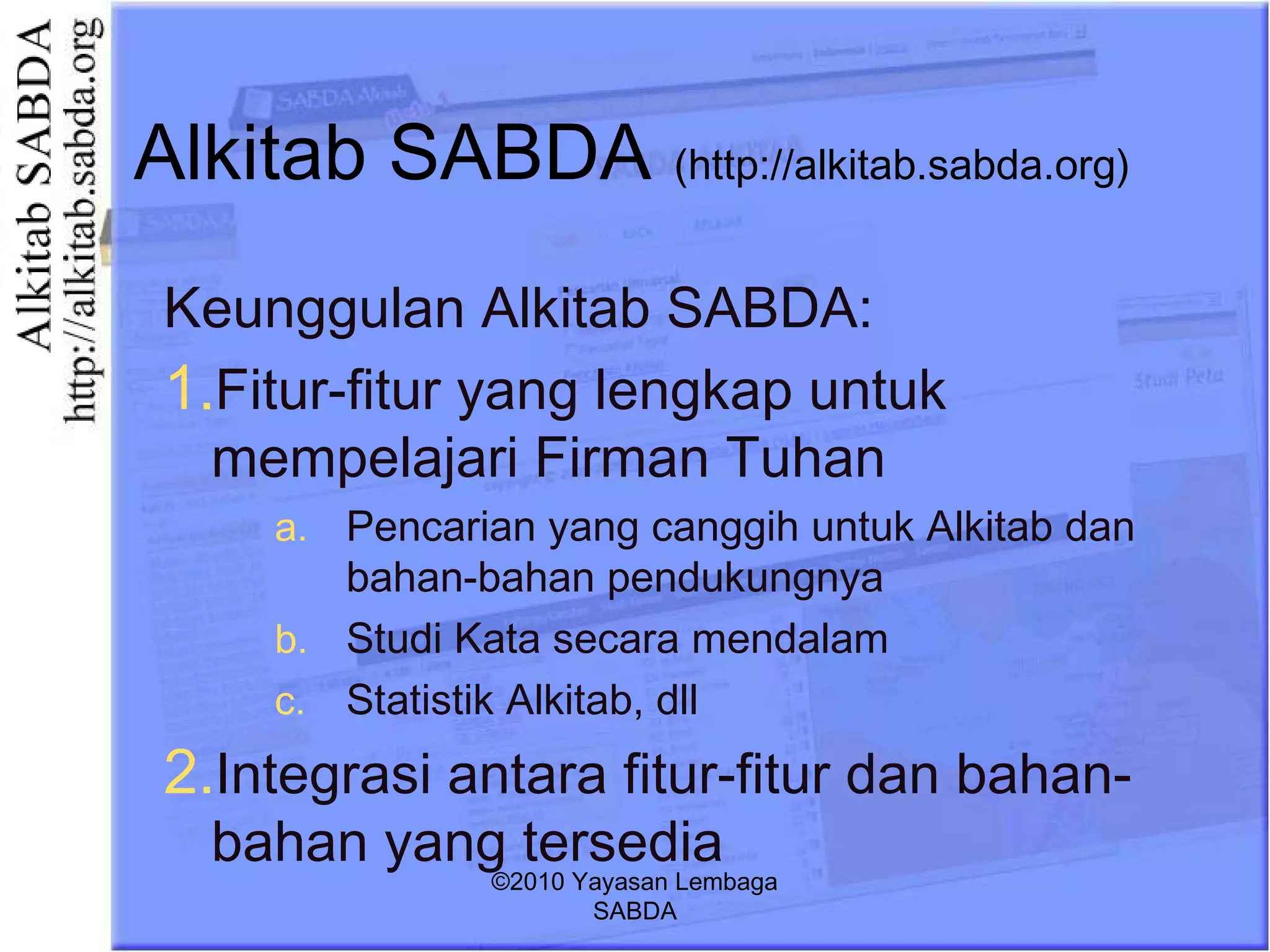 Alkitab SABDA | PPT