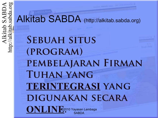 Alkitab SABDA | PPT