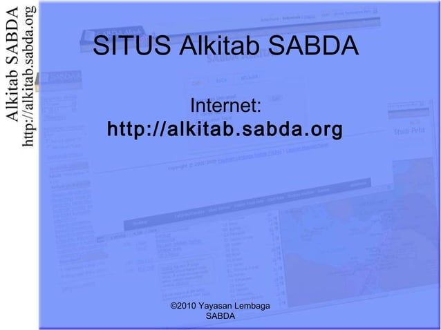 Alkitab SABDA | PPT