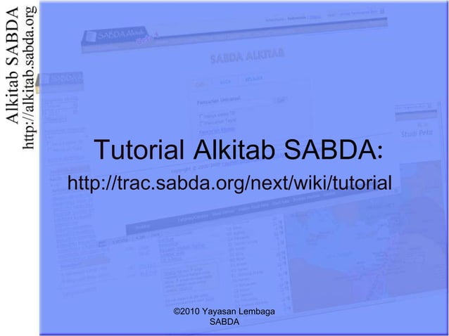 Alkitab SABDA | PPT
