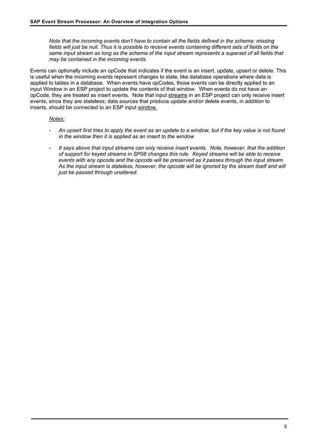 Sap esp integration options | PDF