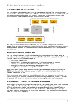 Sap esp integration options | PDF