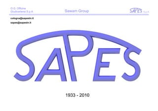 Sapes S.P.A. - pictures of some of our products | PDF