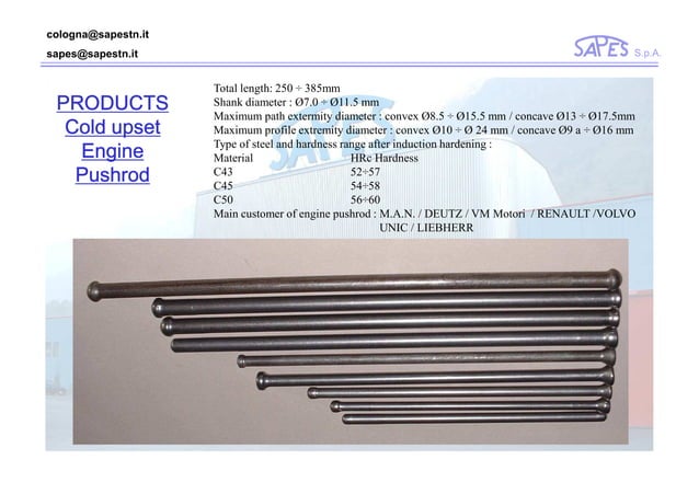 Sapes S.P.A. - pictures of some of our products | PDF