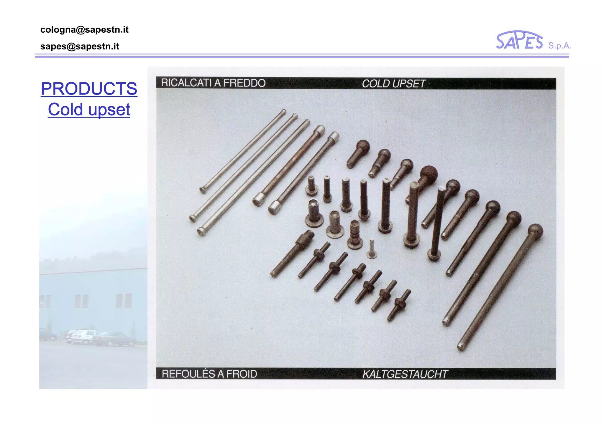 Sapes S.P.A. - pictures of some of our products | PDF