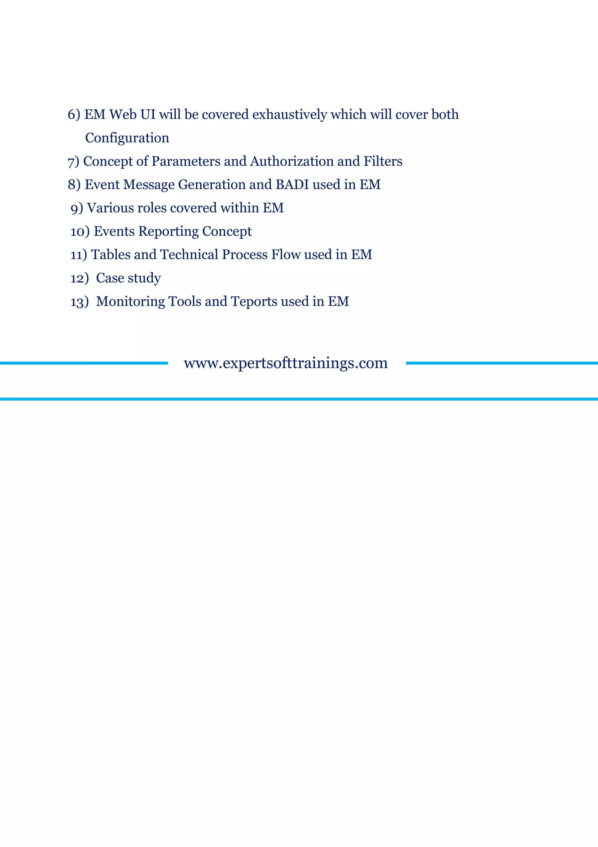 Sap event management course content | PDF