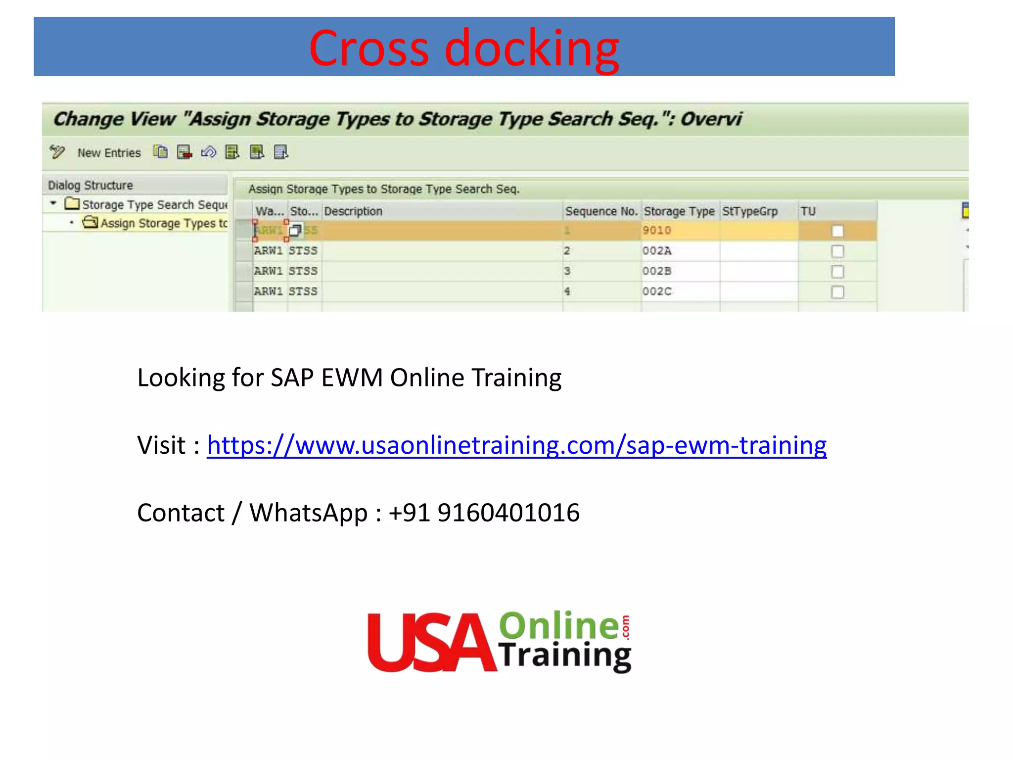 SAP EWM Cross Docking | PPTX