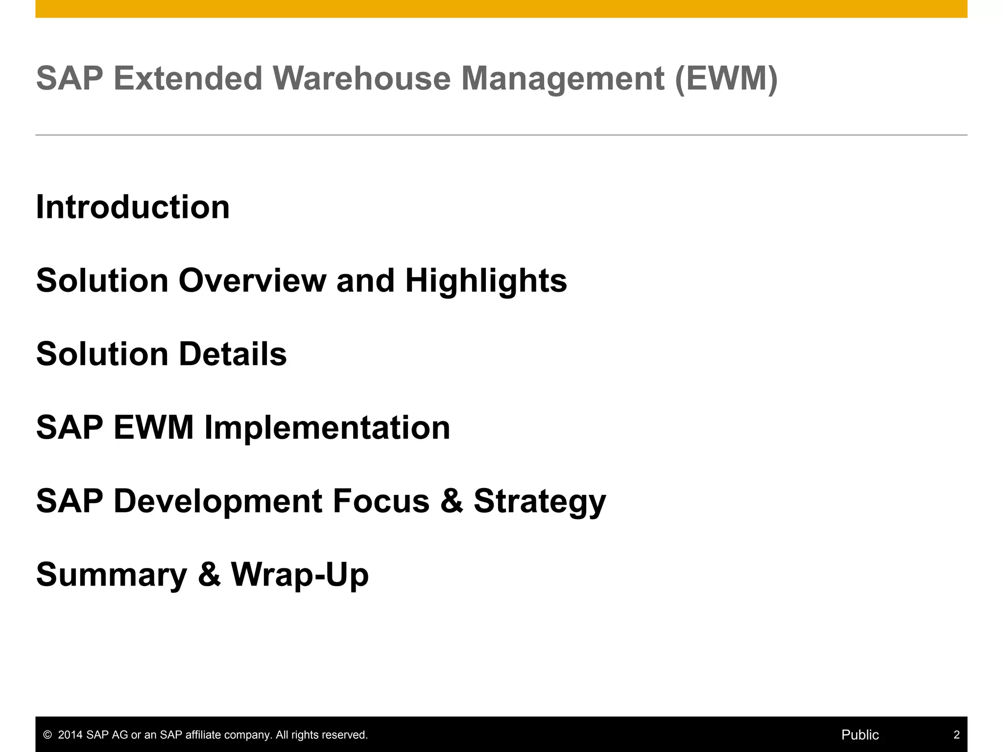 Sap ewm detailed presentation | PDF
