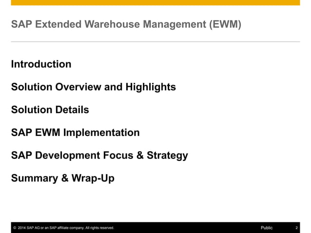 Sap ewm detailed presentation | PDF