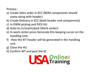 SAP EWM Kitting | PPTX