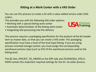SAP EWM Kitting | PPTX