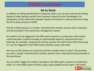 SAP EWM Kitting | PPTX