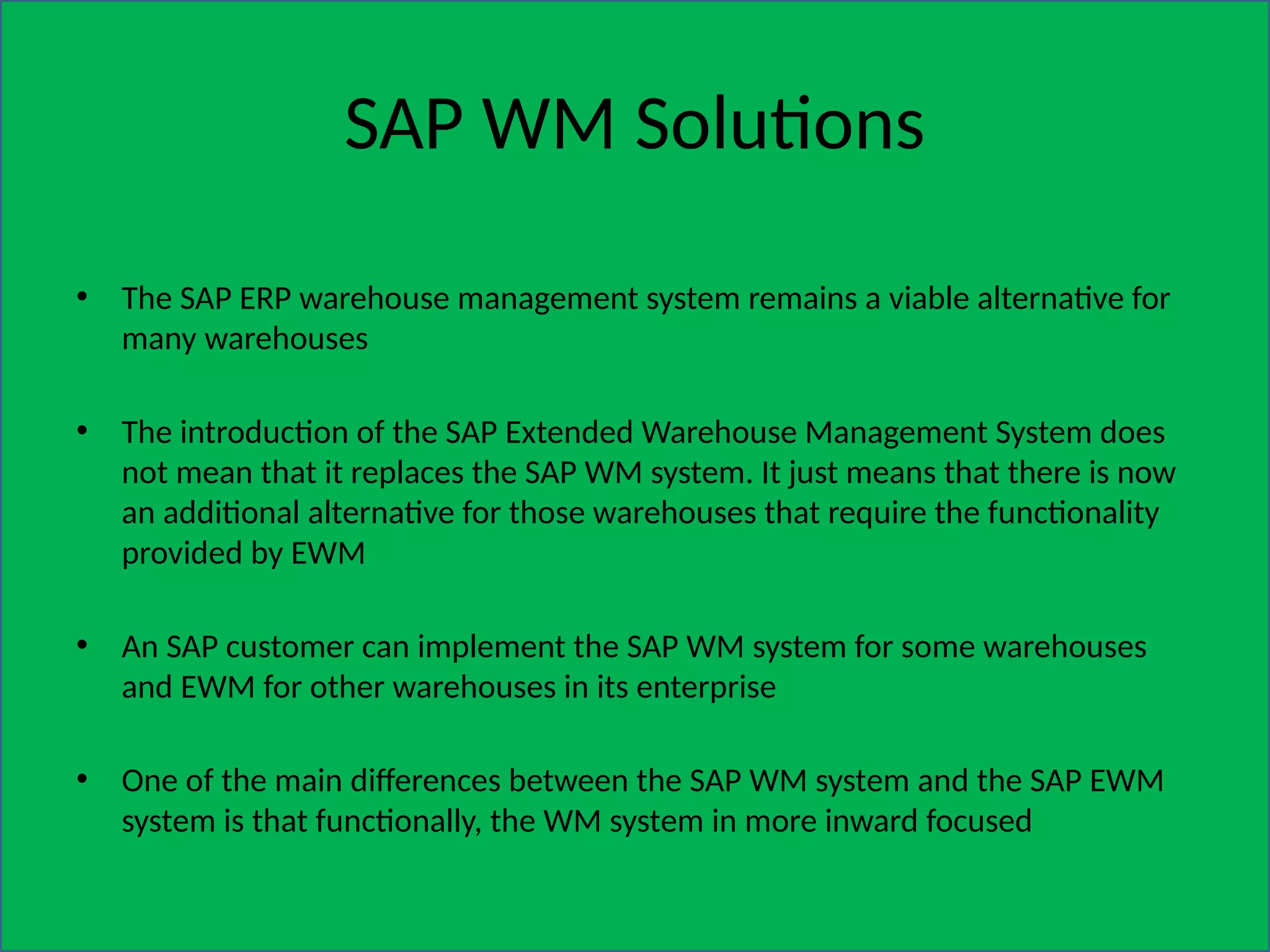 SAP S4hana EWM Training | PDF