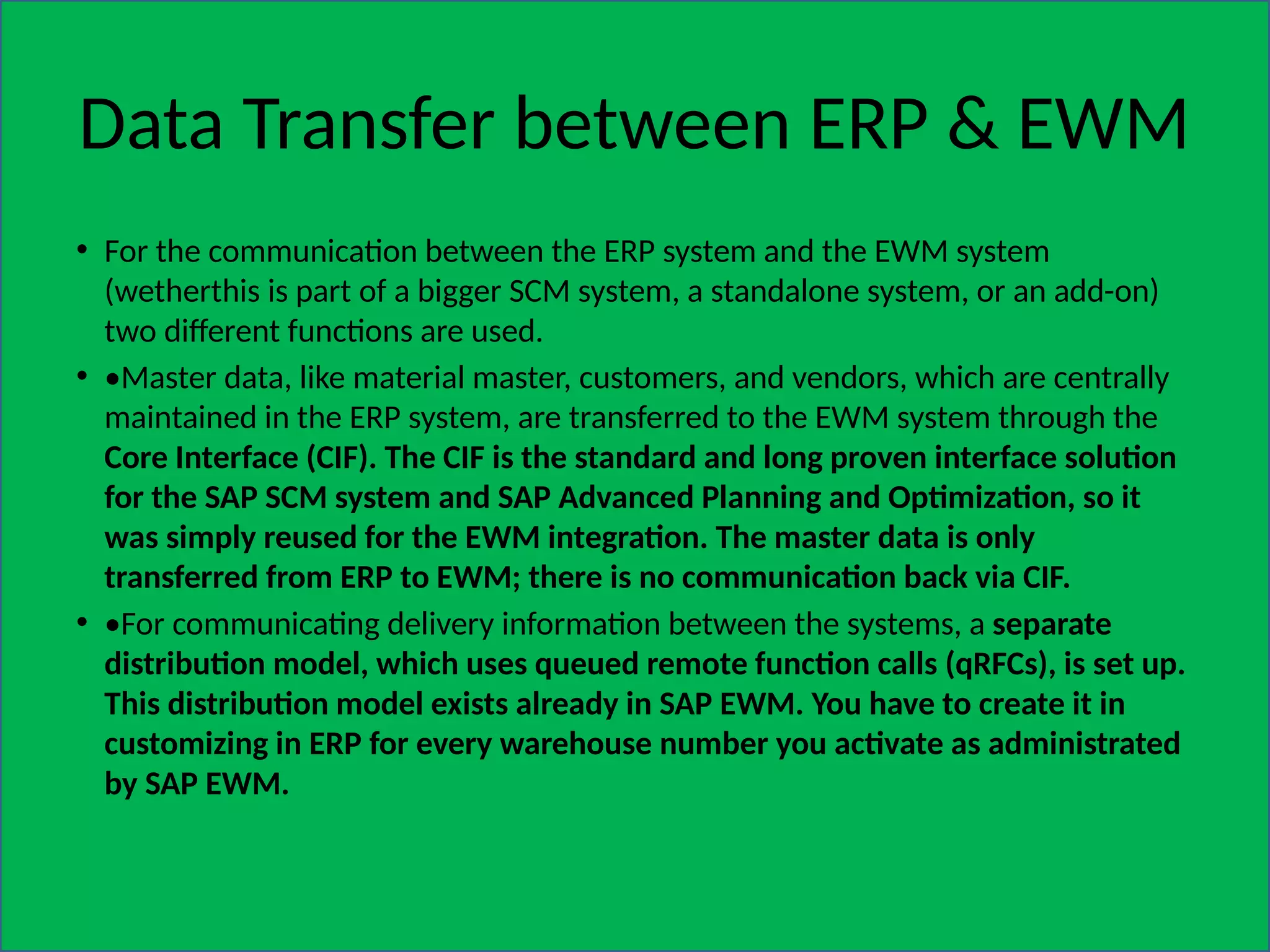 SAP S4hana EWM Training | PDF
