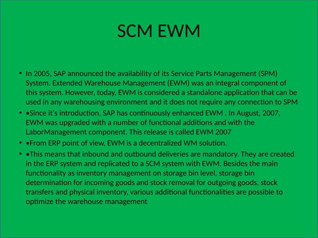 SAP S4hana EWM Training | PDF | Logistics | Business